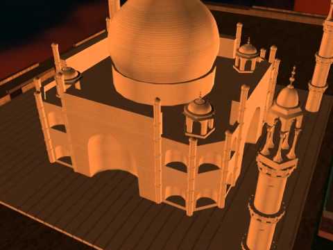 3d Animation Taj Mahal - YouTube