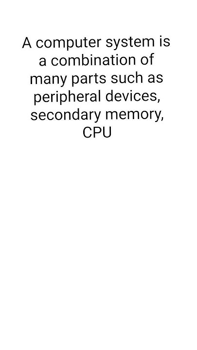 Computer System Organization - YouTube