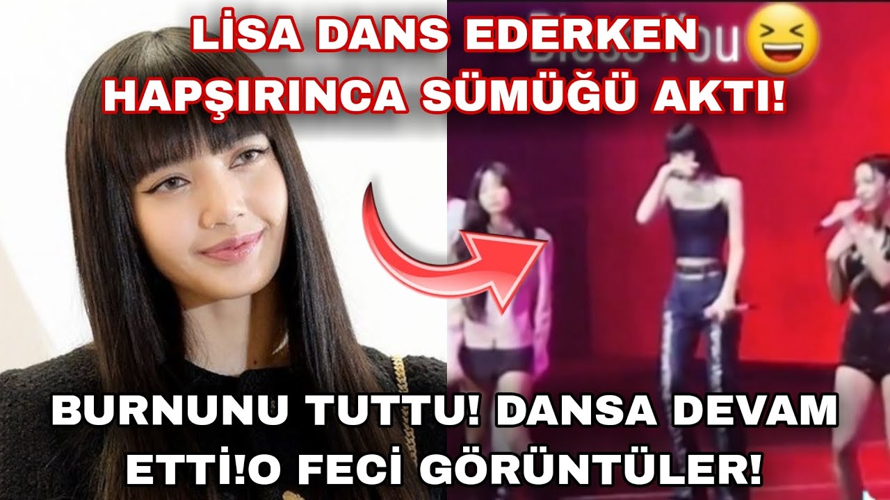 Lisa dans ederken hapşırınca sümüğü aktı! Burnunu tuttu! dansa devam ...