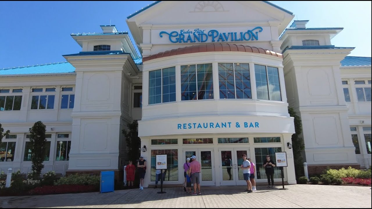 Cedar Point Grand Pavilion food and drink info - YouTube