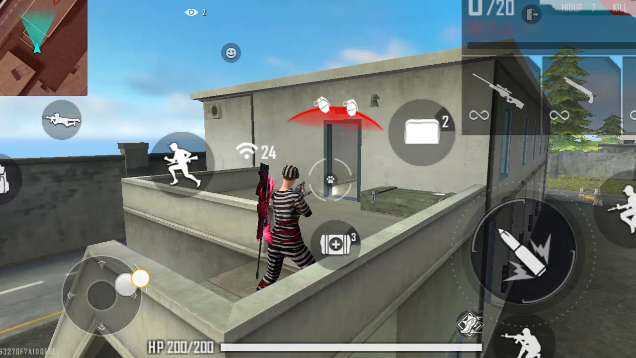 Main training ground FREE FIRE BATTLE GROUND - YouTube