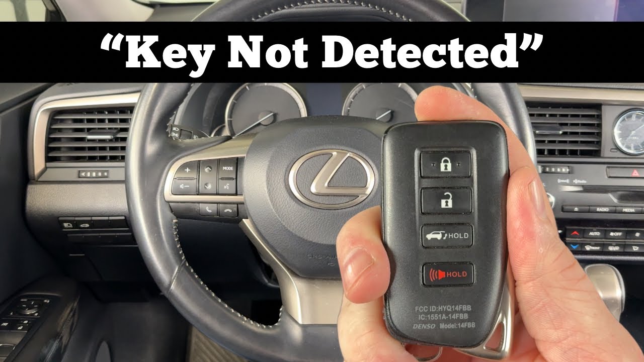 How To Start A 2016 - 2022 Lexus RX350 With KEY NOT DETECTED - Dead RX ...