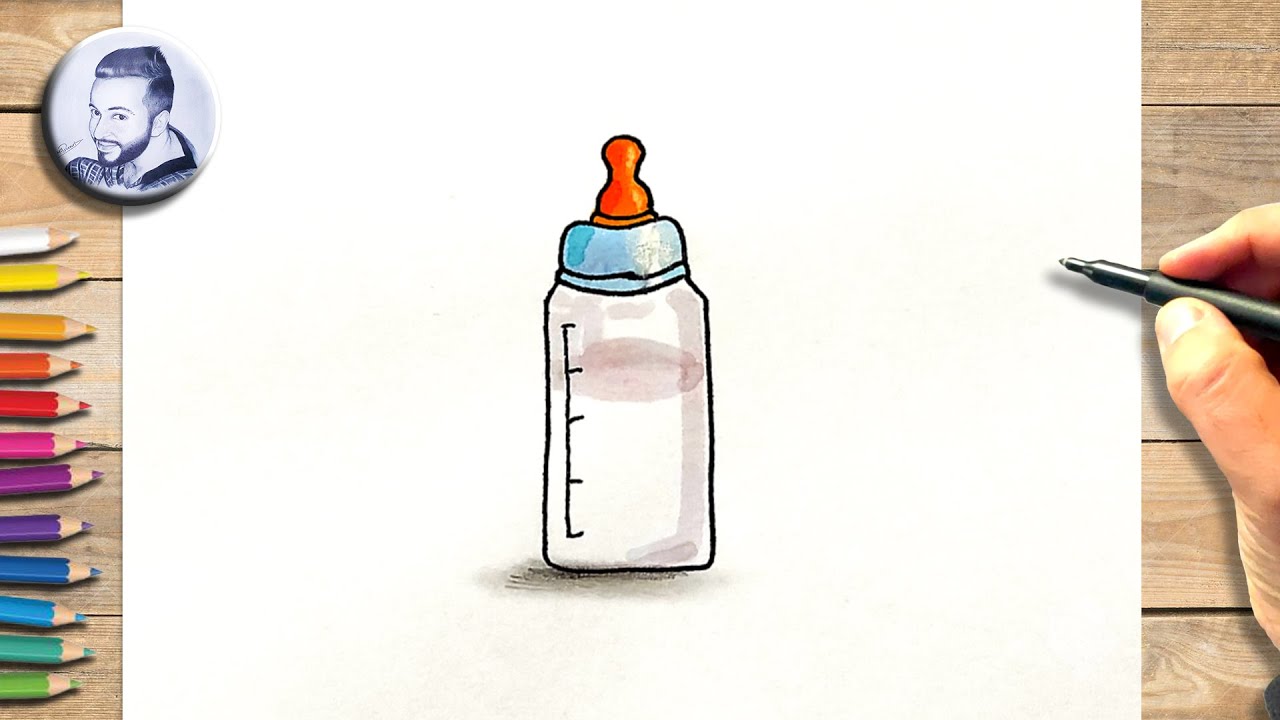 Comment dessiner un biberon facile - YouTube