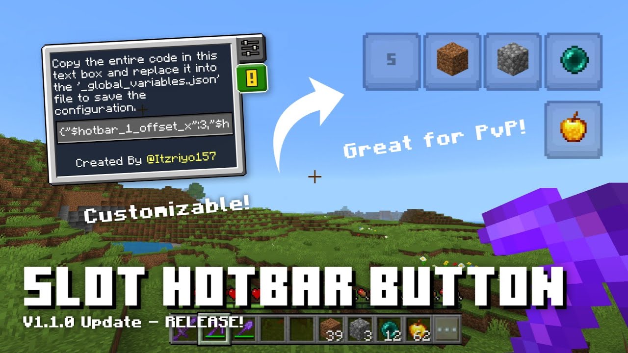 Slot Hotbar Button v1.1.0 Release! (+Tutorial How To Save Config) - YouTube