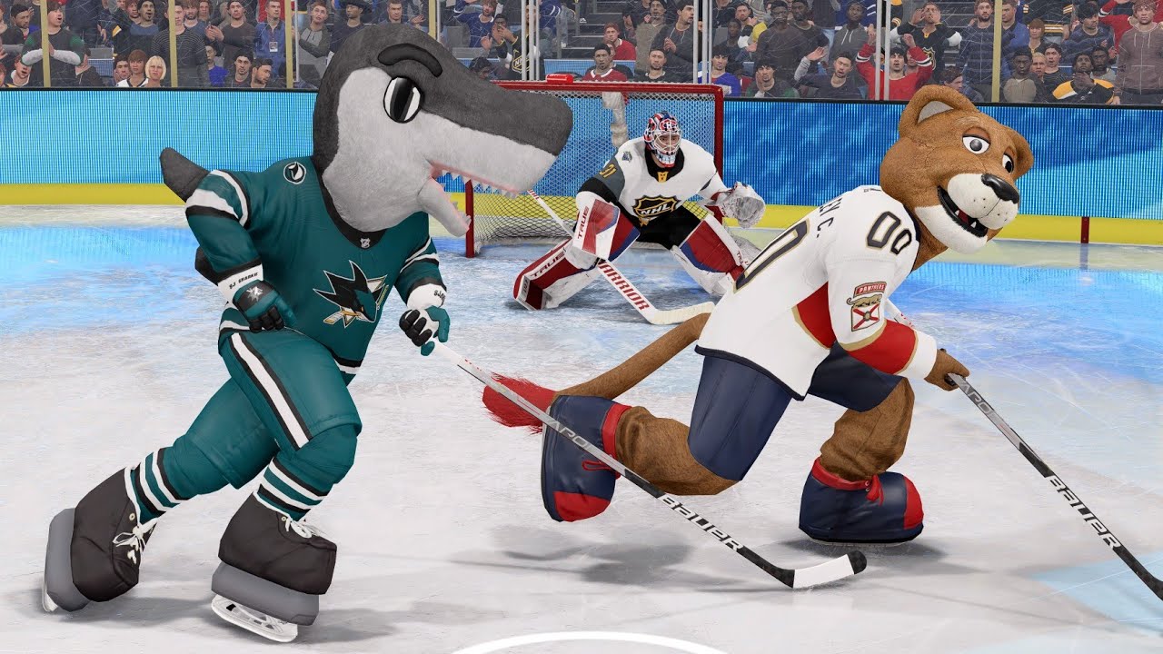 NHL 23 - Eastern Mascots vs. Western Mascots - YouTube