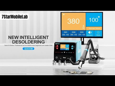 QUICK M9 Smart Lead-Free Hot Air Rework Station NEW INTELLIGENT DESOLDERING
