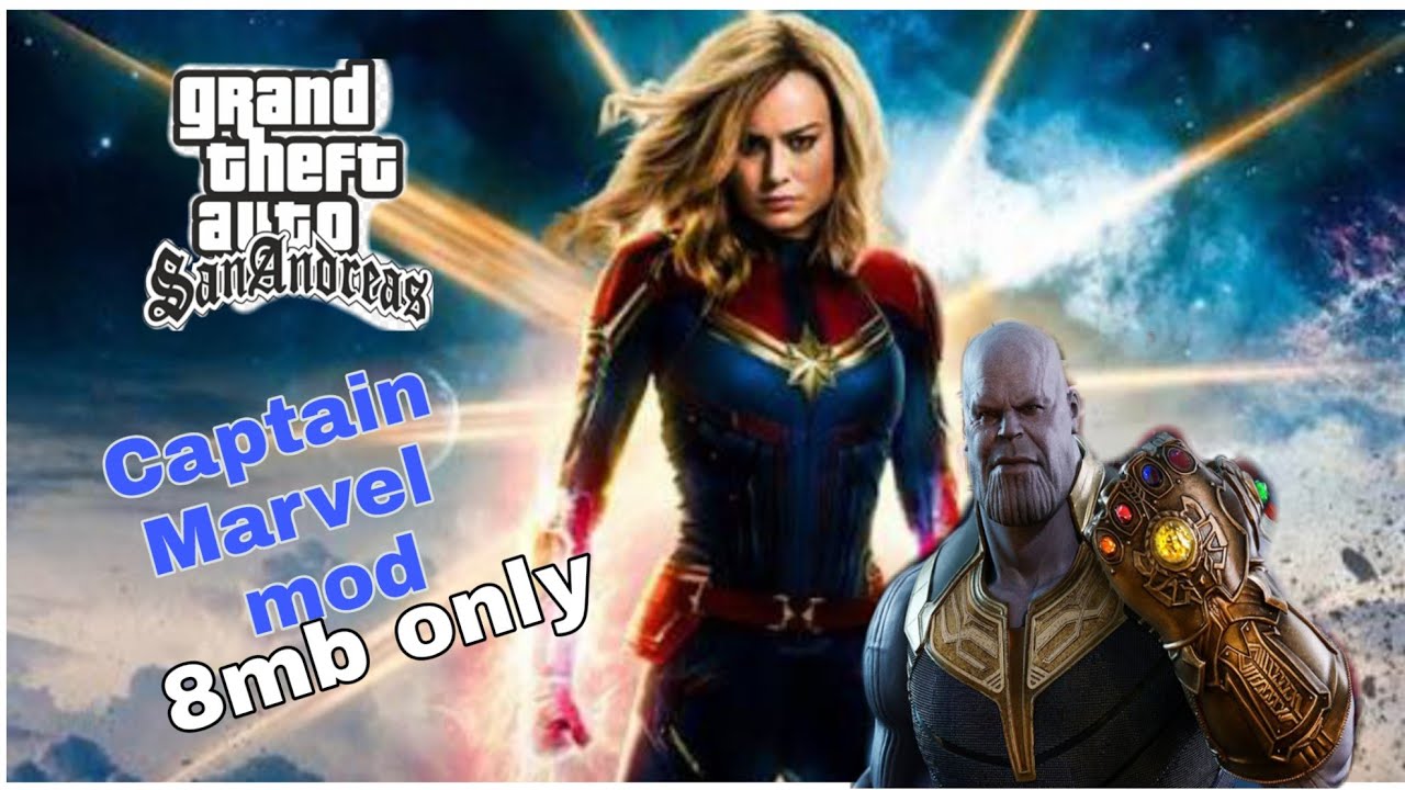 Gta san andreas-captain marvel mod new (2019) - YouTube