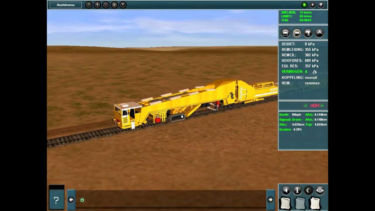 Trainz Werk-trein. (Worktrain) Plasser & Theurer. HD. - YouTube