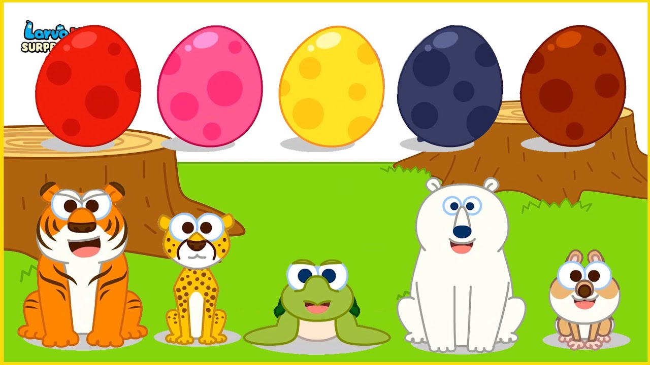 【NEW】 ENDANGERED ANIMALS | SURPRISE EGG | LARVA KIDS | KIDS SONG ...