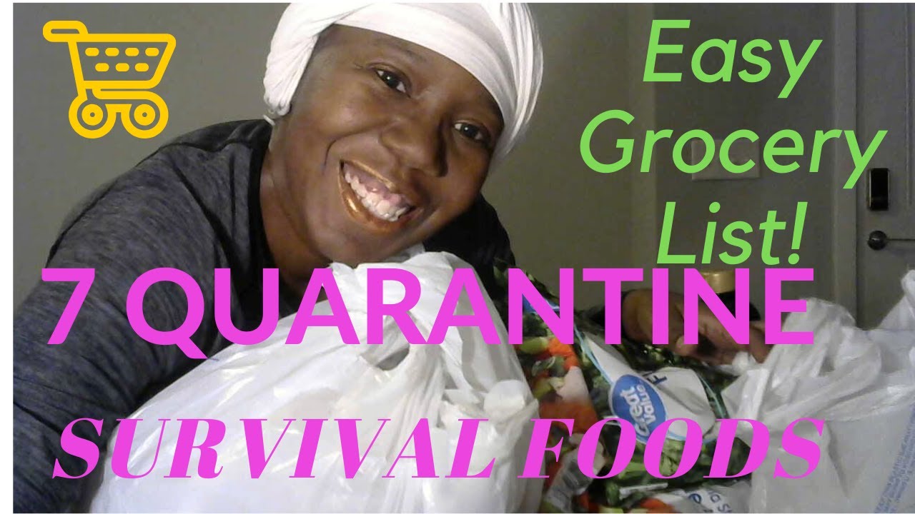 🥦CORONAVIRUS SHOPPING LIST🥦 [7 MUST HAVE QUARANTINE SURVIVAL FOODS ...