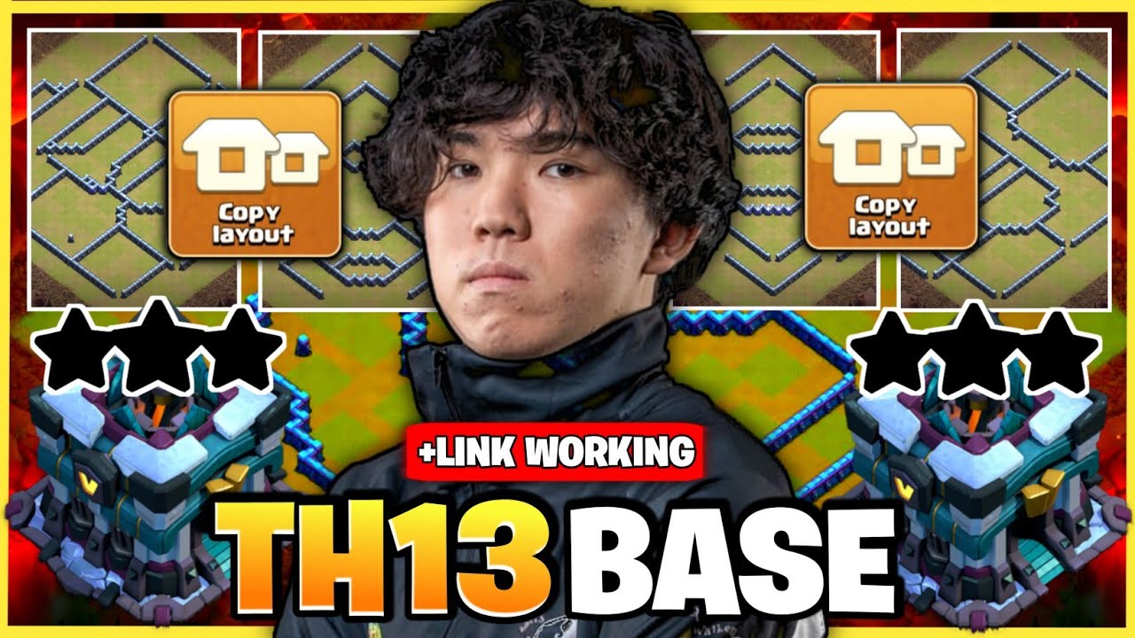 NEW BEST 🔥 TH13 WAR BASE LINK 2023, TH13 ANTI 2 STAR WAR BASE, TH13 NEW ...