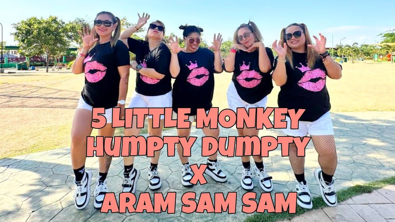 5 LITTLE MONKEY HUMPTY DUMPTY x ARAM SAM SAM (TIKTOK VIRAL DANCE) ZUMBA FITNESS | ZSISTERS - YouTube