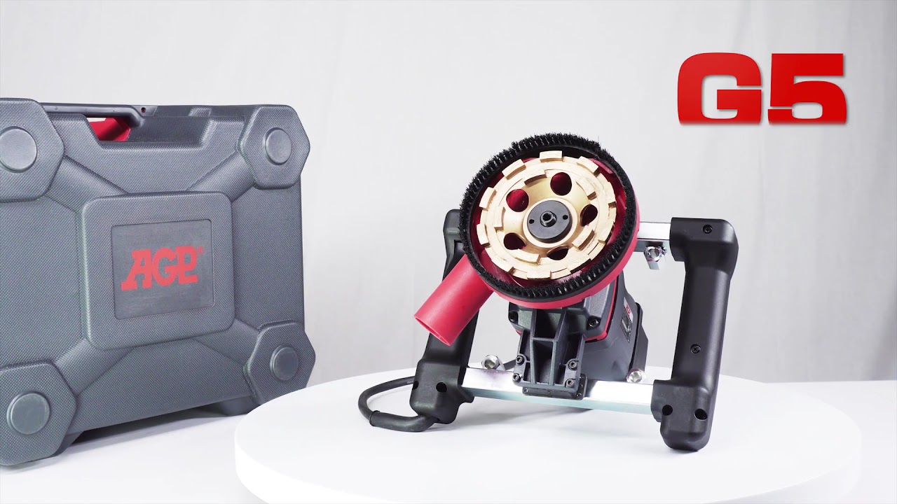 AGP【G5 Concrete Grinder】Product Overview - YouTube