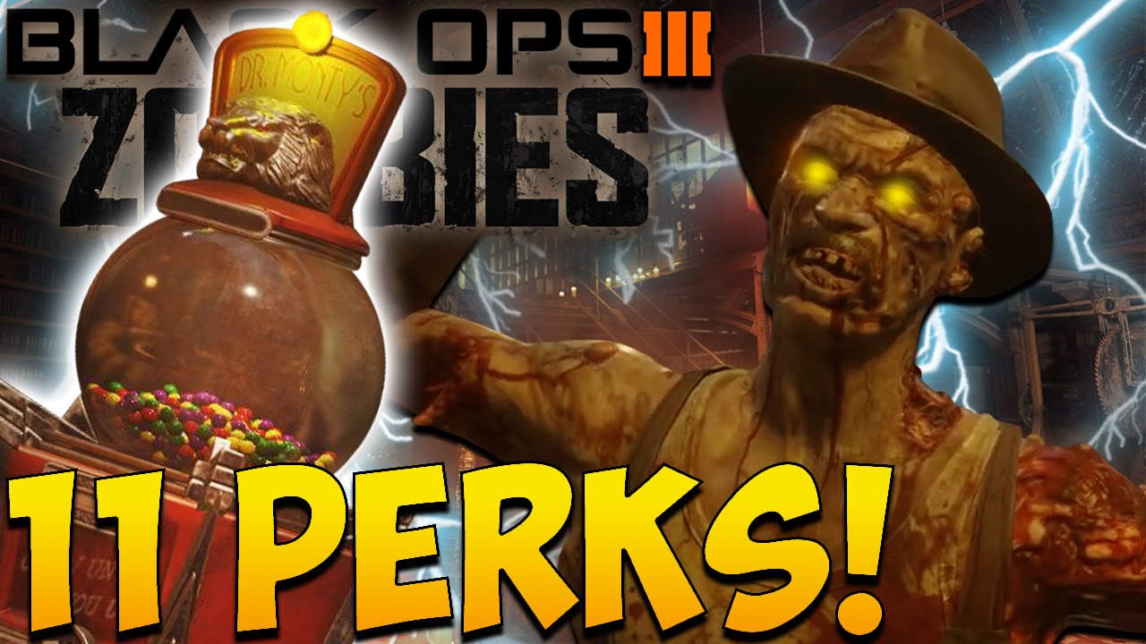 "SHADOWS OF EVIL" GET ALL 11 PERKS! BO3 Zombies "Shadows of Evil ...