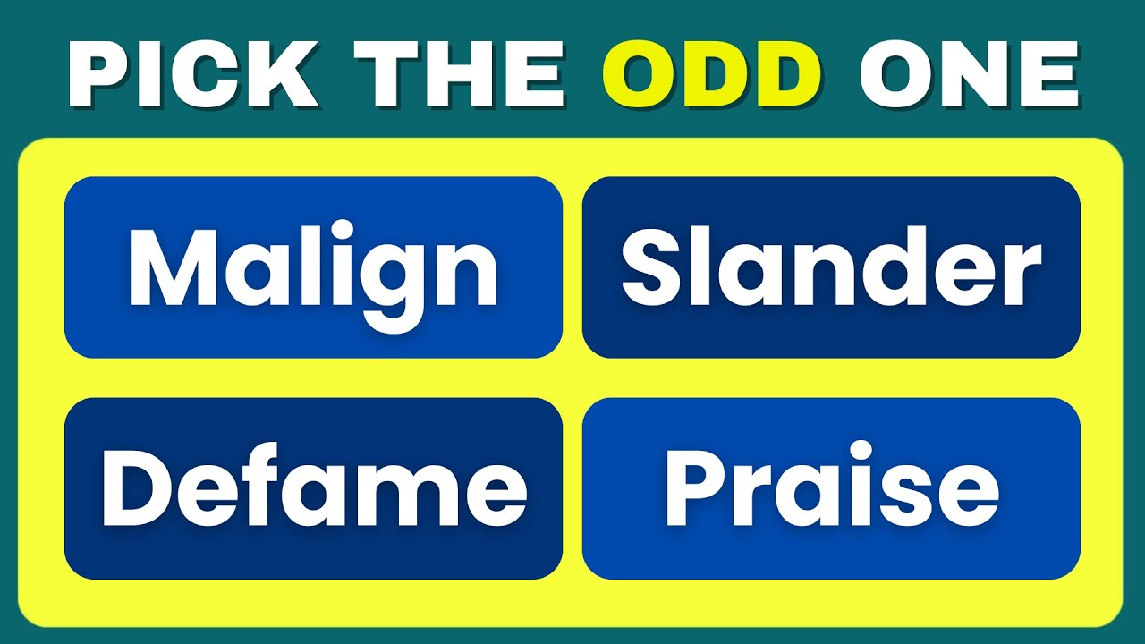 Can you find the odd one out? 97% CANNOT! | English Grammar Quiz # ...
