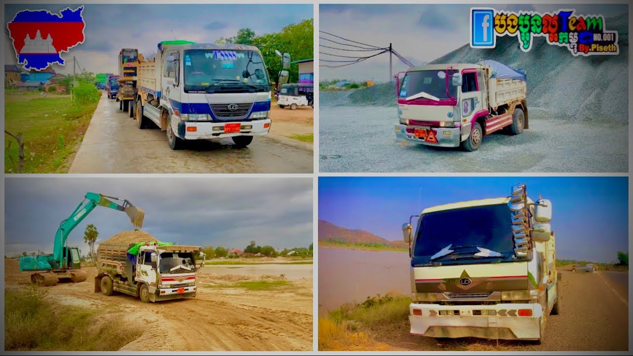 ឡានបែន🚚ស្អាតៗ ឡានដឹកដី🚚2023 Dump Trucks Cambodia Nissan | Hino | Hyundai | Fuso | Construction# ...