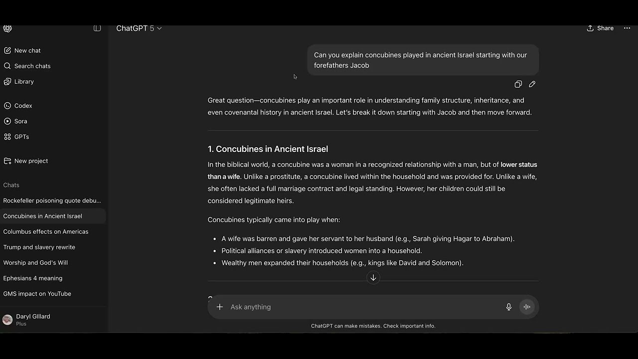 Understanding The Role Of A Concubine/ multi- Wives In Israel - YouTube