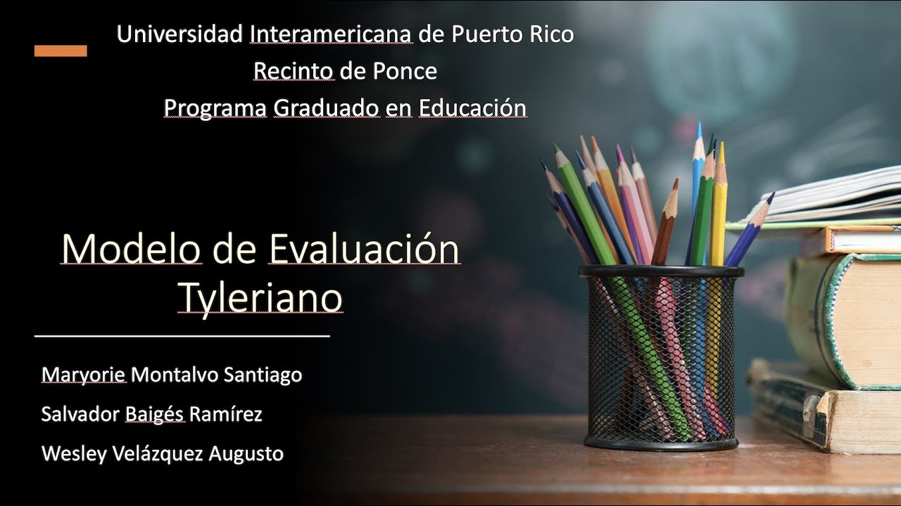 Modelo de Evaluación Tyleriano (LIDE 8010) - YouTube