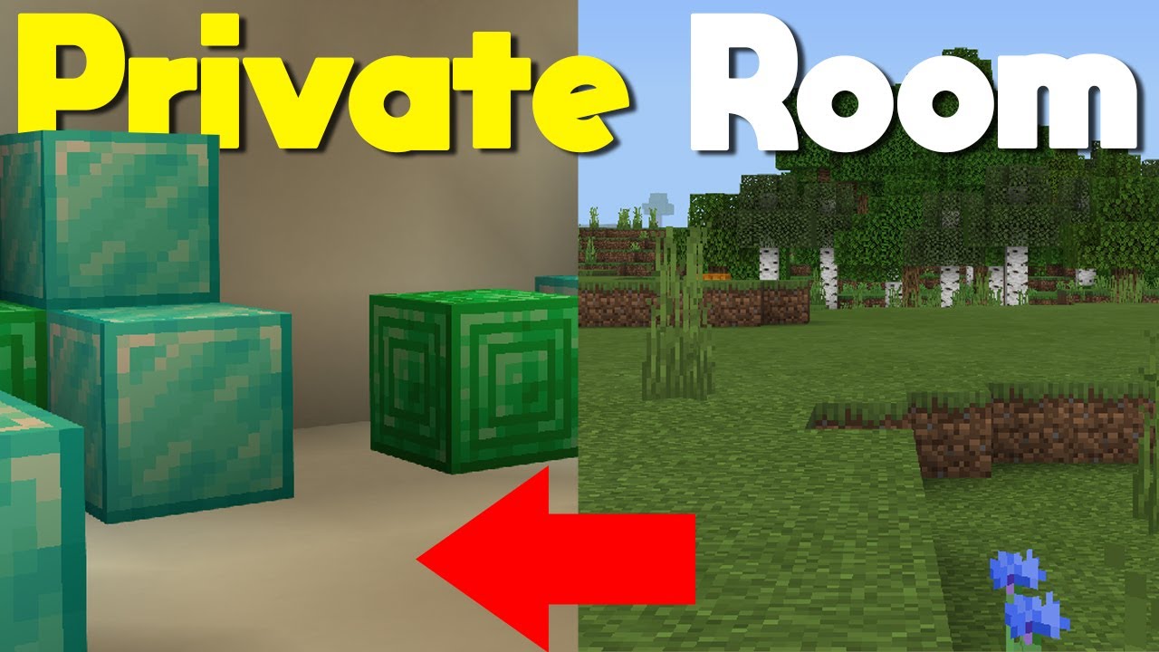 How to Get a Private Room in Minecraft Worlds! - YouTube