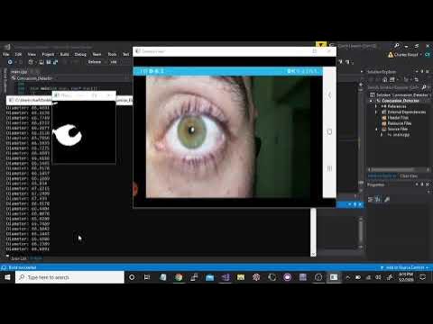 Pupil Measurements with OpenCV Binary Image Thresholding - YouTube