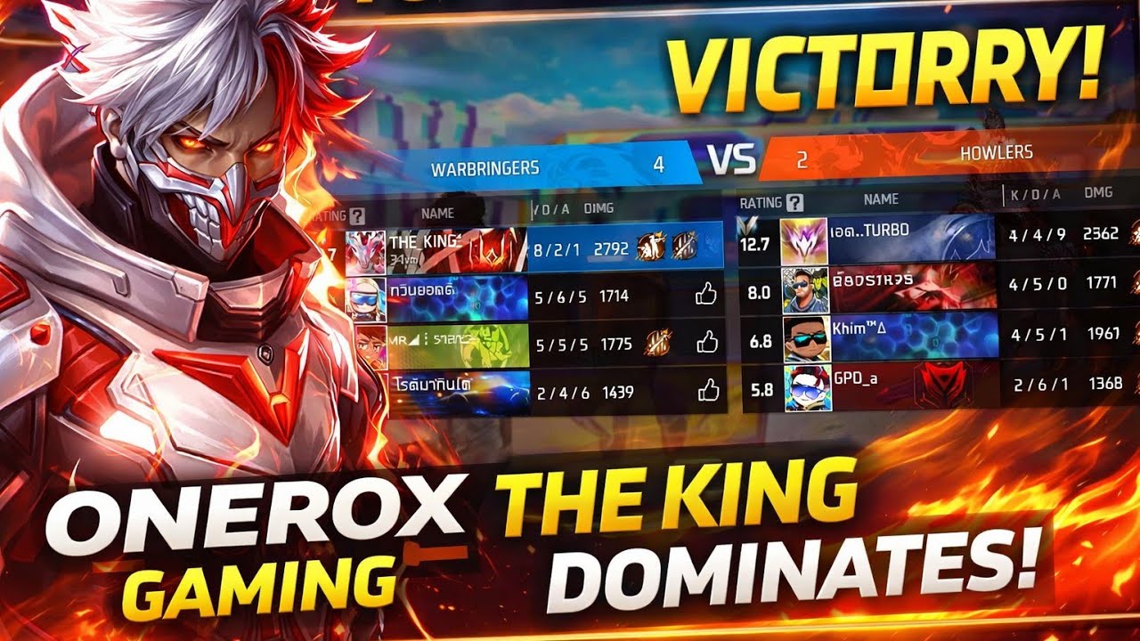 THE KING CS RANKED VICTORY 👑 | Free Fire Gameplay | Onerox Gaming - YouTube