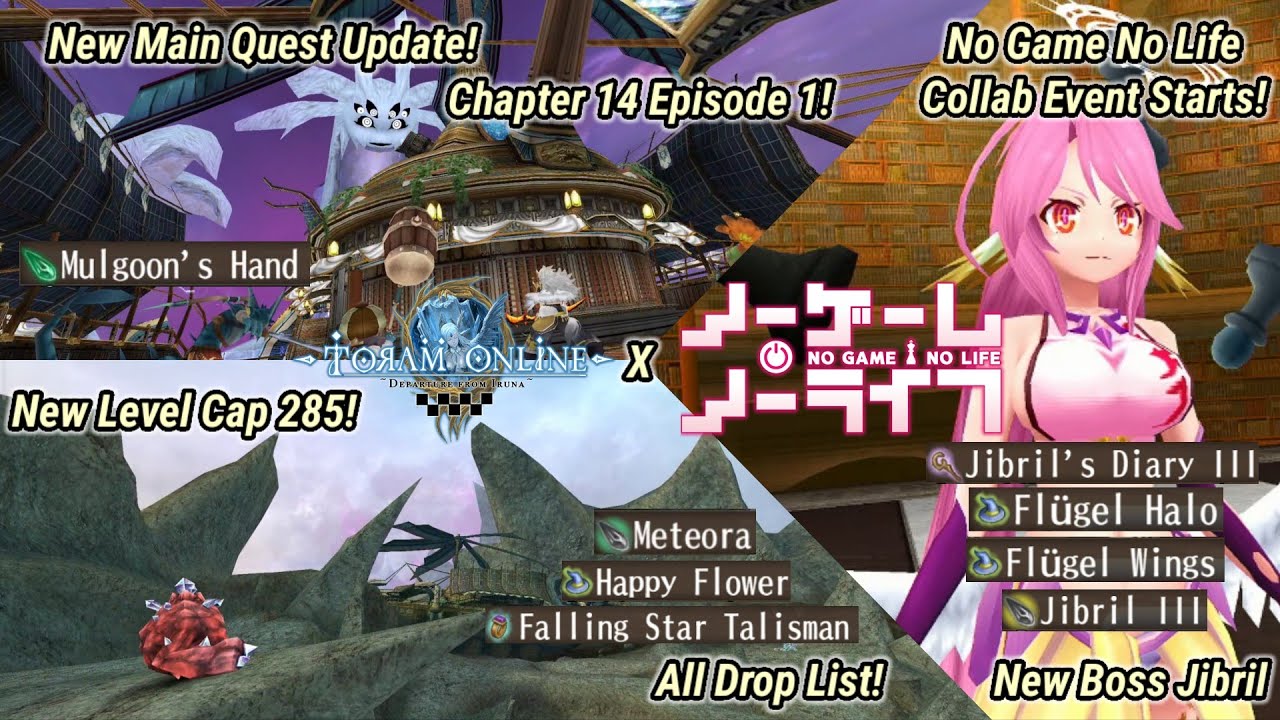 Toram Online - No Game No Life Collab Event Start! Main Quest Update ...