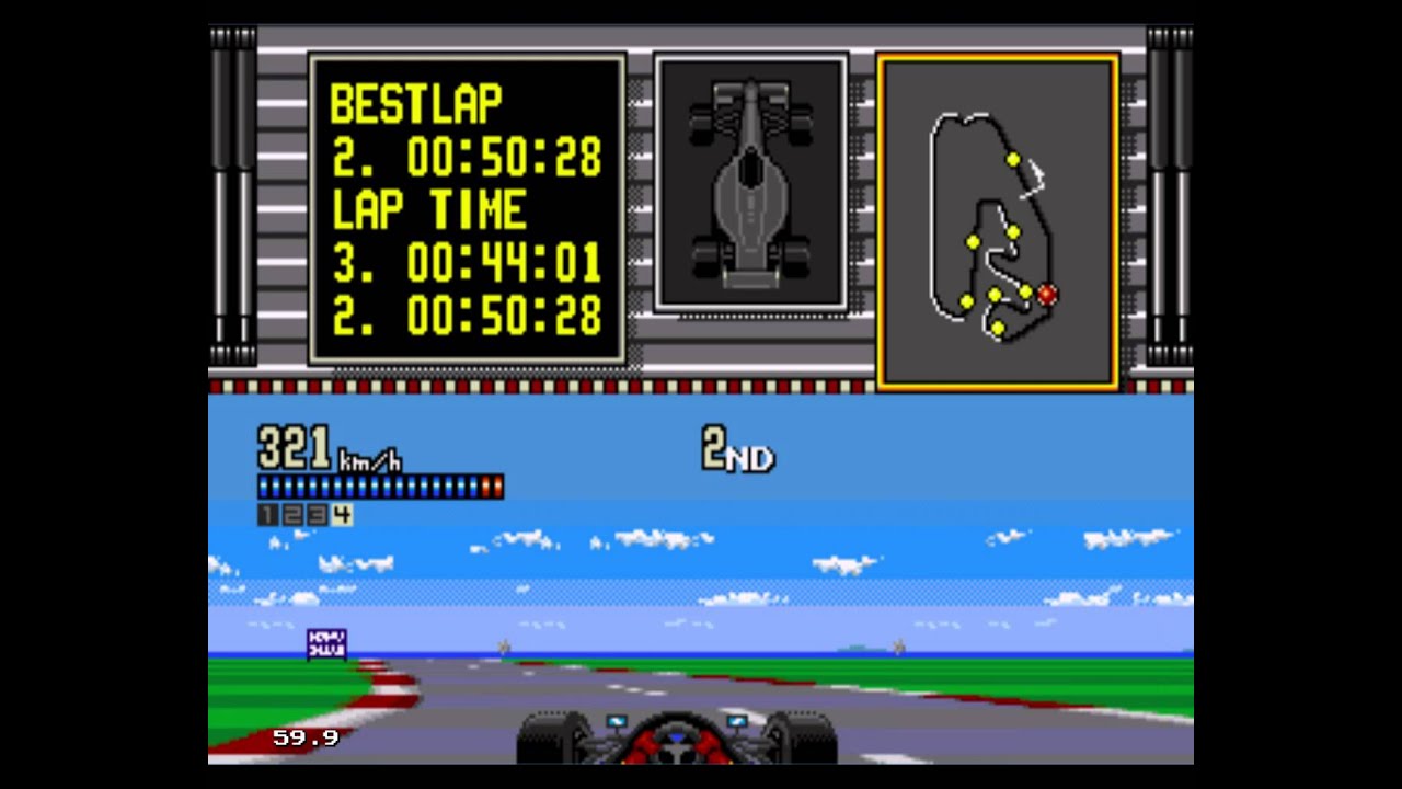 Ferrari Grand Prix Challenge epic race SEGA GENESIS - YouTube