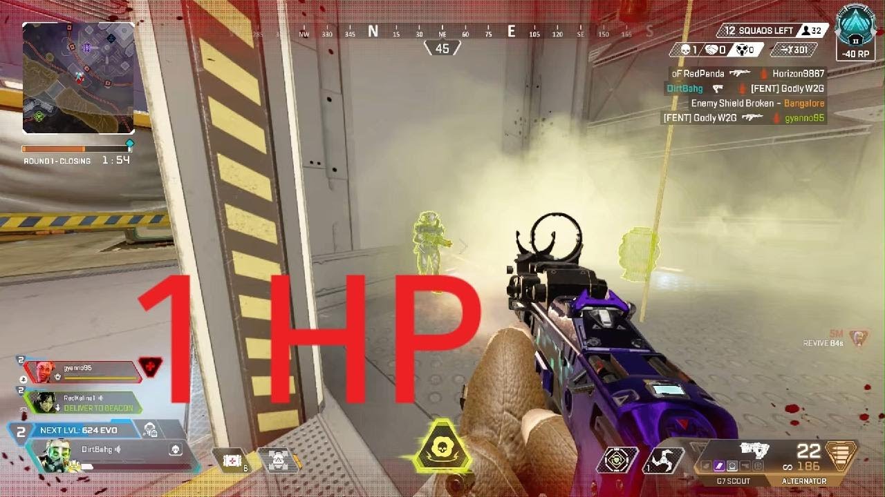 Apex Legends - on 1 hp - YouTube