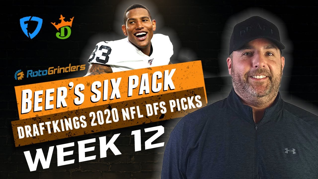 DRAFTKINGS NFL 2020 WEEK 12 PICKS | The Daily Fantasy 6 Pack - YouTube