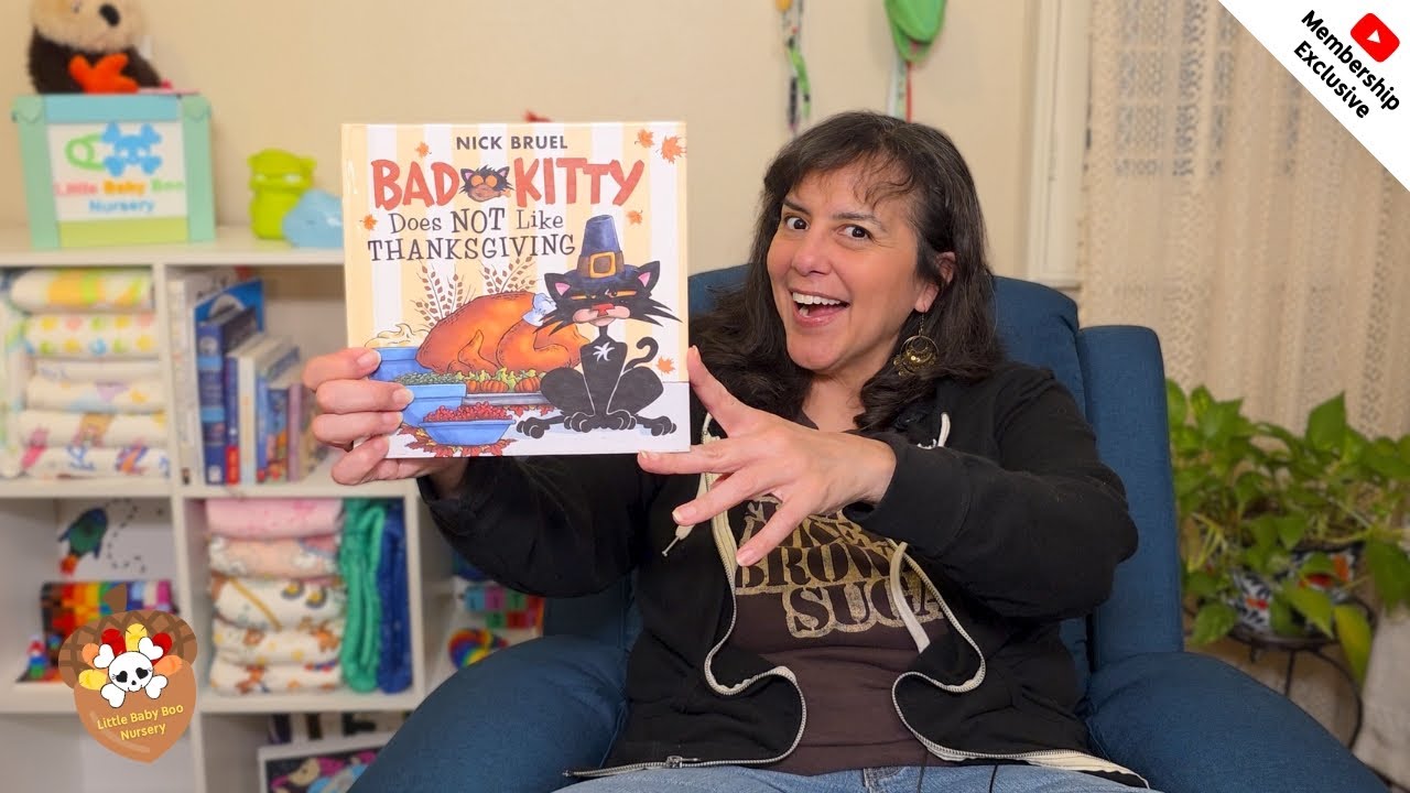 Bad Kitty Does Not Like Thanksgiving read by Mommy Black - YouTube