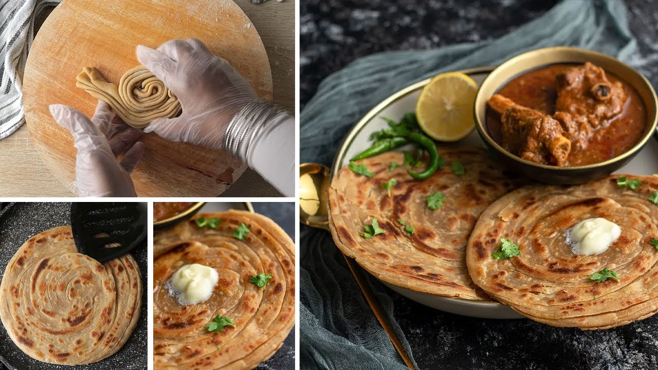 Lachha Paratha Recipe | Multi Layered Lachha Paratha | Easy Layered ...