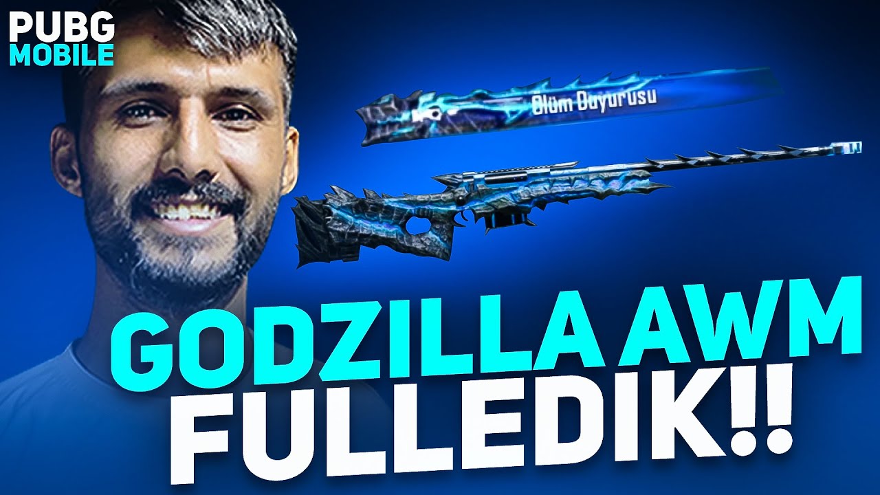 GODZILLA AWM FULLEYENE BUZ M4 HEDİYE EDEN PUBG MOBİLE - YouTube