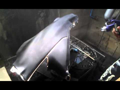 Spray on Chrome : How Spray Base Coat on Parts - YouTube