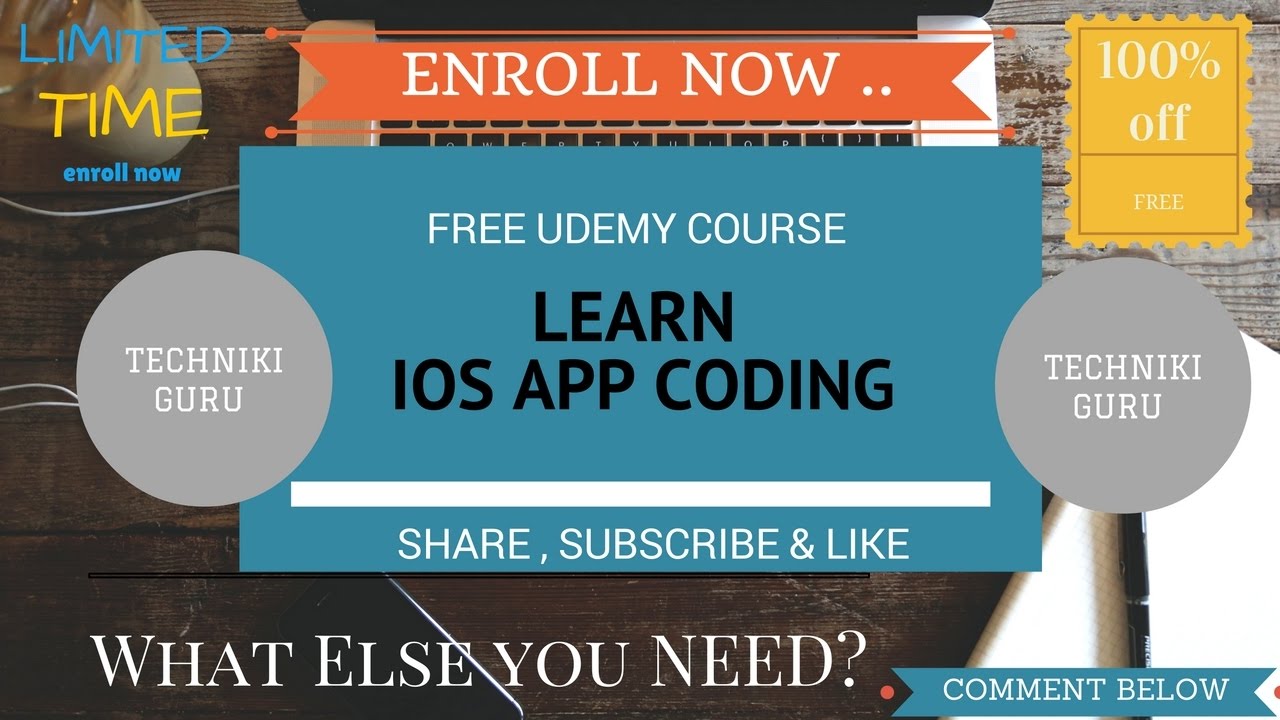 IOS app developement free !! Udemy course - YouTube