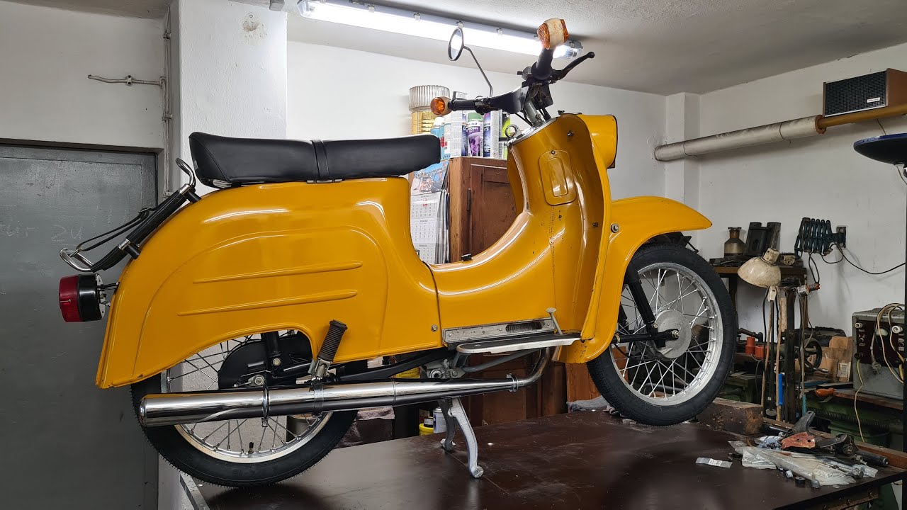 Projekt Simson Schwalbe KR51/2 Saharabraun restaurieren - YouTube