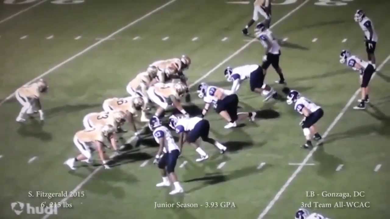 Sean Fitzgerald, 2015 LB (Gonzaga, DC) - Football Highlight - YouTube