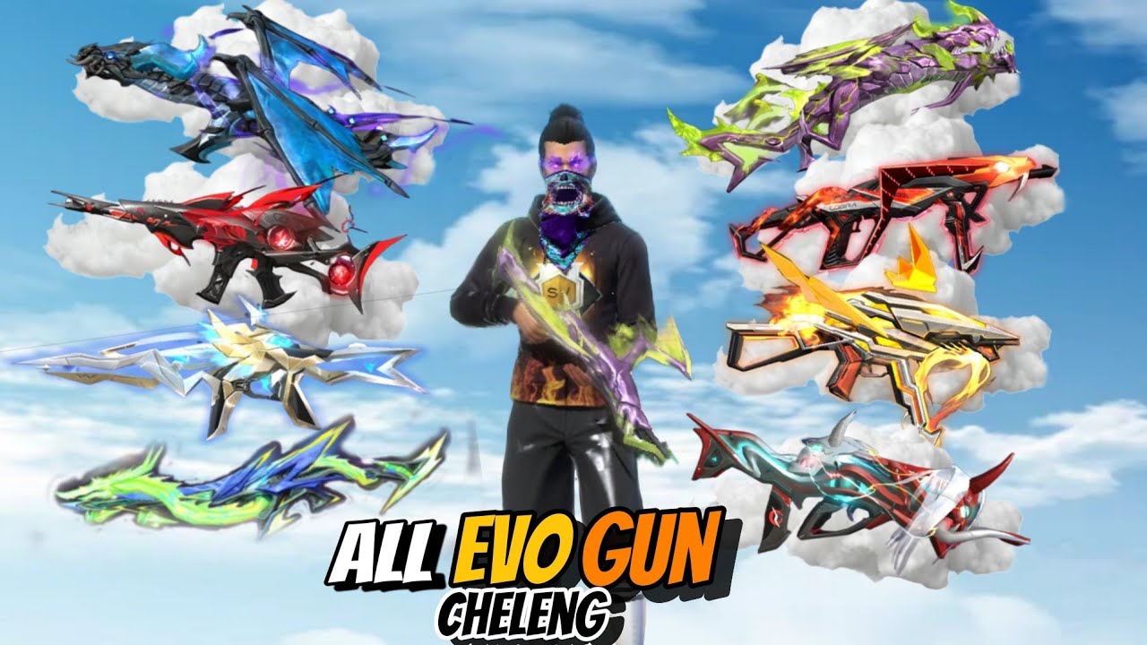 All Evo Guns In 1 Game Cheleng ।। Evo Guns Cheleng - YouTube