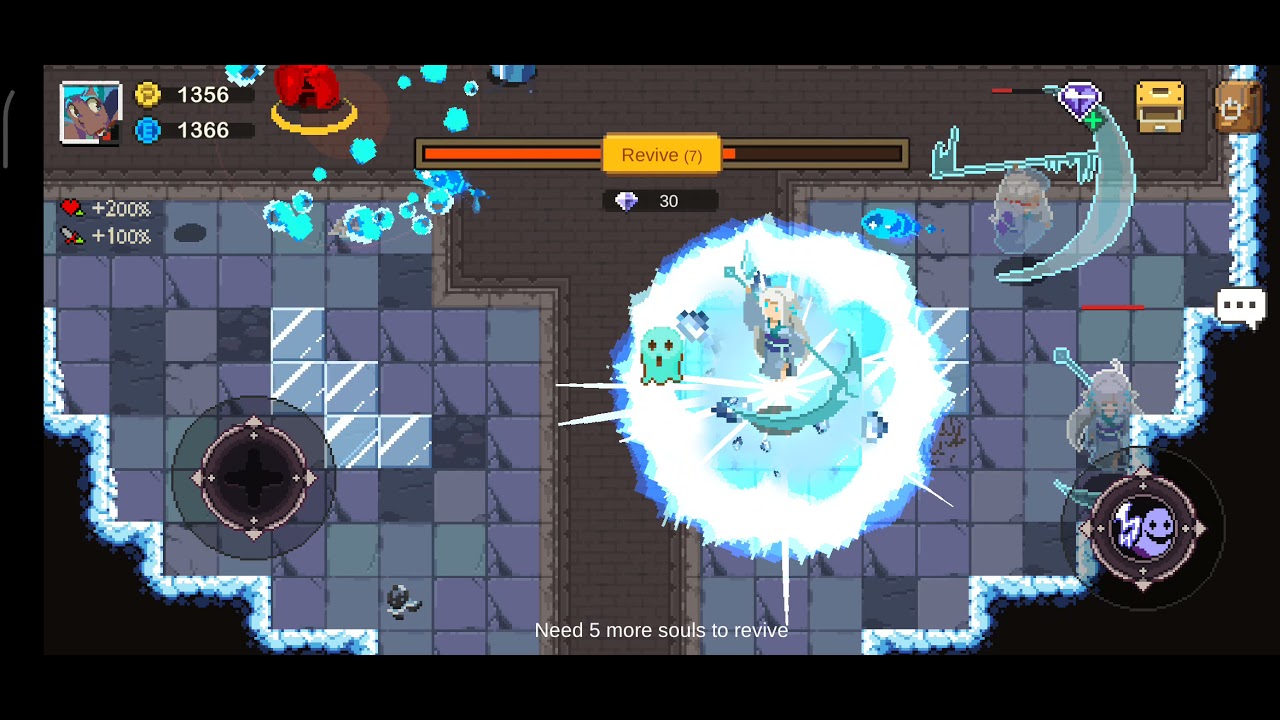 Elemental Dungeon - Ice Princess - Attack patterns - YouTube