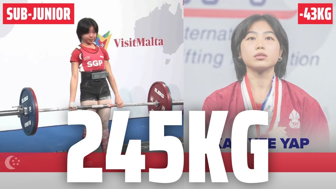 Kah Yee Yap | 245kg Total | IPF Sub-Junior Worlds 2024 - YouTube