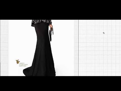 kuyruklu balık etek kalıbı çizimi model 14 ( skirt drawing )