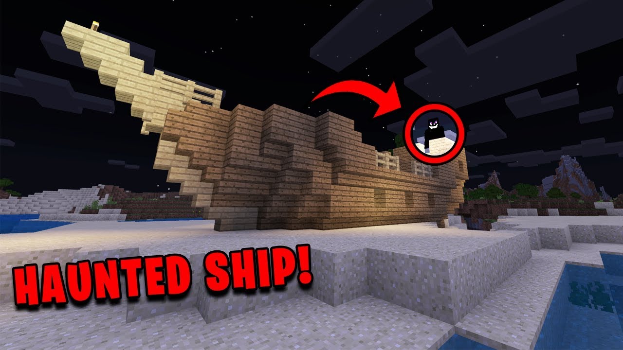 Haunted Shipwreck Seed at 3:00 AM in Minecraft Pocket Edition ...