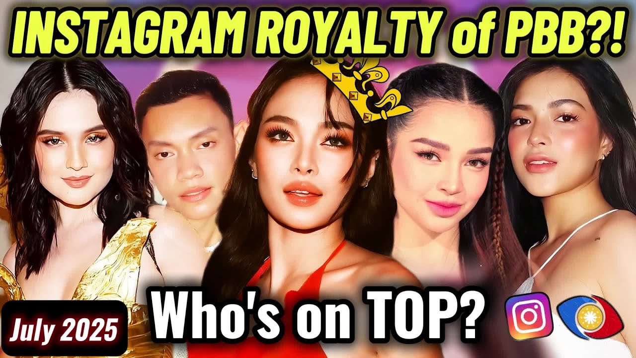 Most Followed PBB Celebrity Collab Edition Housemates on IG – July 2025 ...