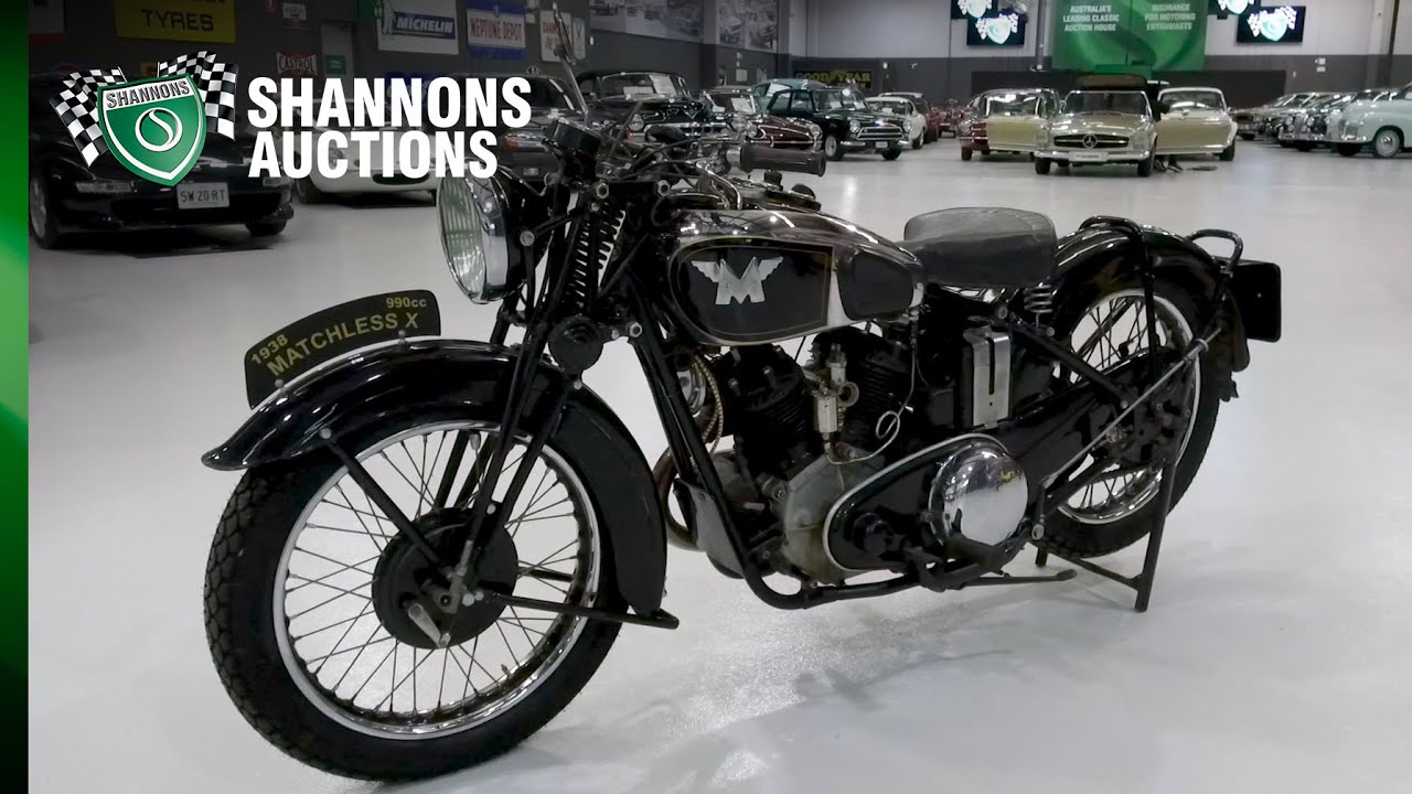 1938 Matchless Model X Solo Motorcycle - 2021 Shannons Winter Timed ...