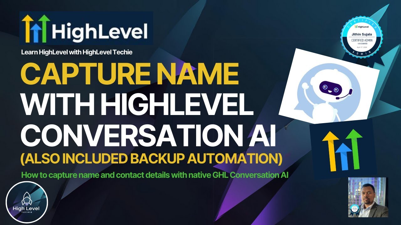 How to capture name and contact details from GHL conversation AI - YouTube