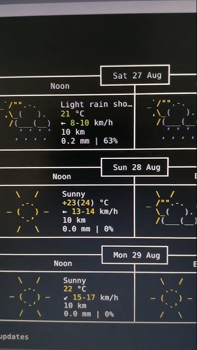 Checking weather in Freebsd or Linux in terminal #shorts #freebsd #linux - YouTube