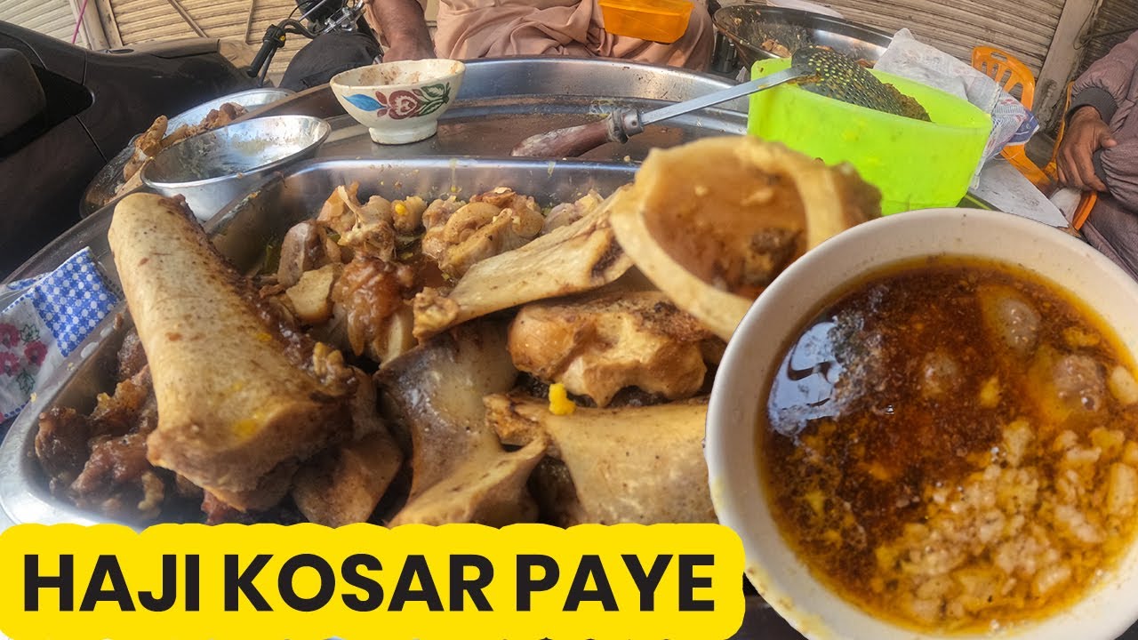 Haji Kosar Bong Paye | Siri Paye | Lahore Street Food | Bong Paye with ...