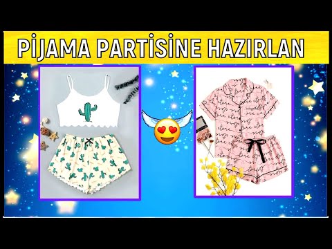 👕 Pijama Partisine Hazırlan 👩 🦰👗Kombin Yap💗💜💛