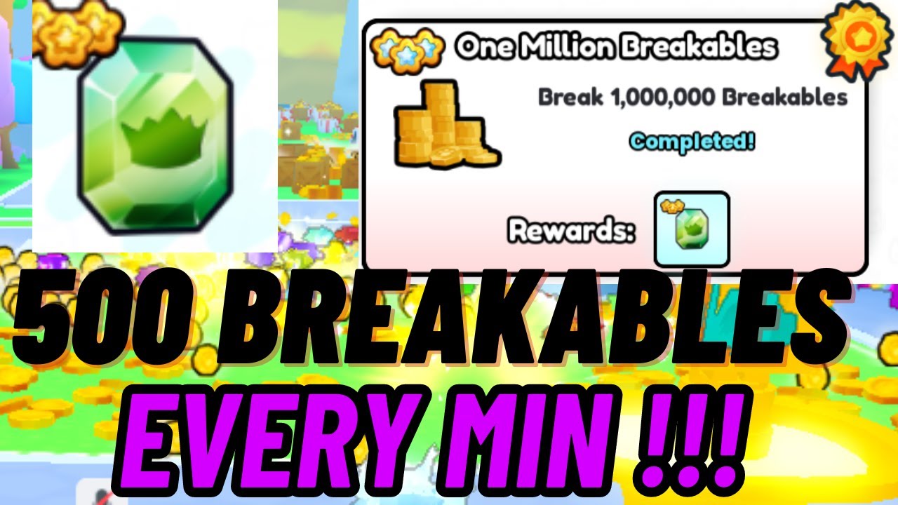 How to complete the break 1 M breakables achievment and get royalty ...