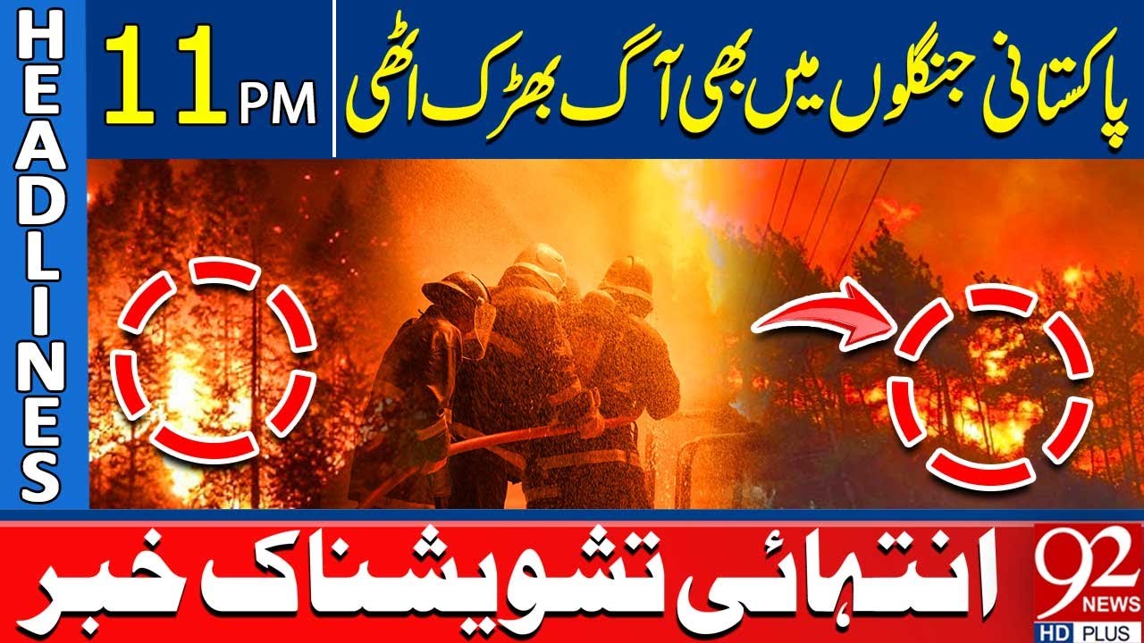 Terrible Wildfire Erupted in Pakistan After US | Headlines 11PM ...