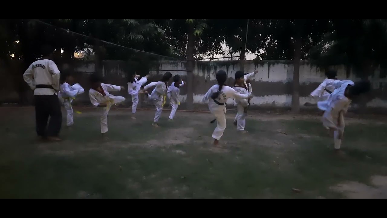 Ajay Taekwondo academy kick practice time #knowledge - YouTube